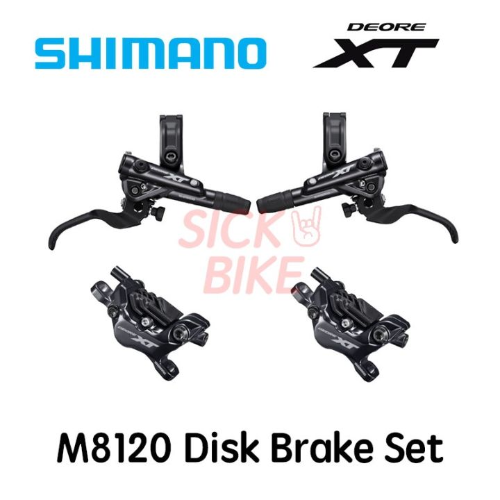 728 Shimano Deore XT BL-M8100 BR-M8120 MTB Hydraulic Disc Brake Set 4-piston Quad Piston ...