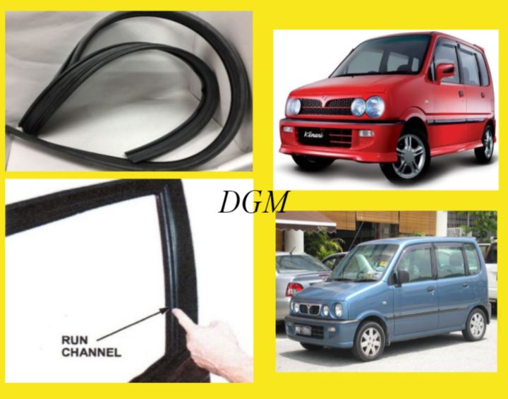 OEM Perodua Kenari Glass Run channel (Getah Pintu Cermin) Front & Rear ...