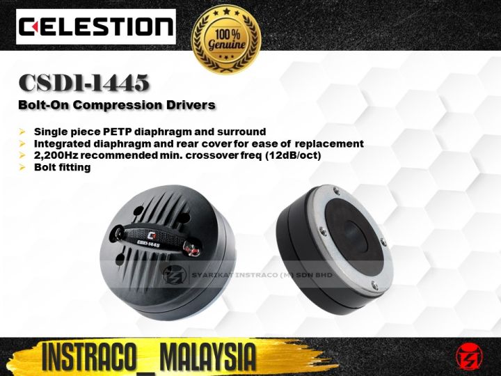 Celestion CDX1-1445 Bolt-On Compression Driver | Lazada