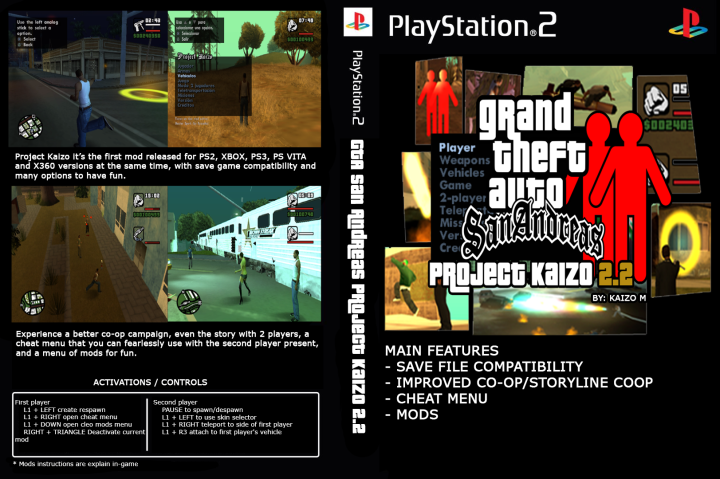 Kaset GTA San Andreas Mod Project Kaizo PS2 | Lazada Indonesia