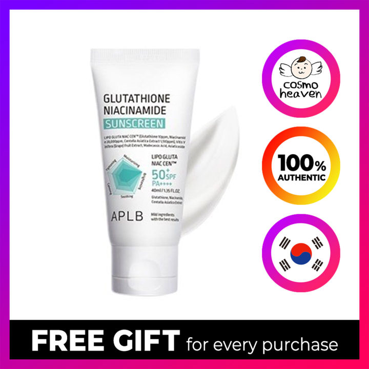 APLB Glutathione Niacinamide Sunscreen 40ml (SPF50+ PA++++) | Lazada ...
