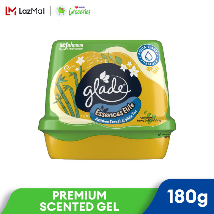 Glade Essences Elite Bamboo Forest & White Tea Scented Gel 180g | Lazada