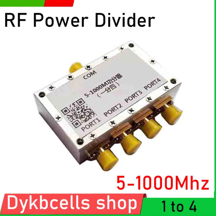 5M-1000Mhz RF Power Divider 1 TO 4 Combiner Power Splitter For UHF VHF ...