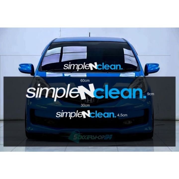 stiker kaca mobil stiker simple N clean | Lazada Indonesia