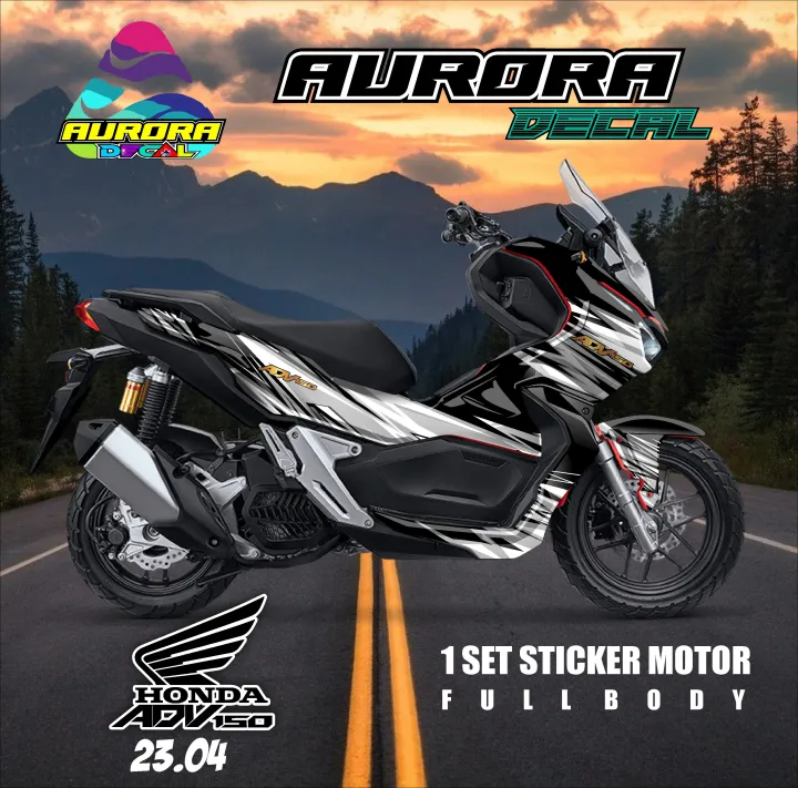 Decal Full Body Honda ADV 150 Stiker Full Body ADV 150 Stiker Motor ...