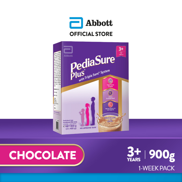 Pediasure Plus 3+ Chocolate 900g for Kids Above 3 Years Old Powdered ...