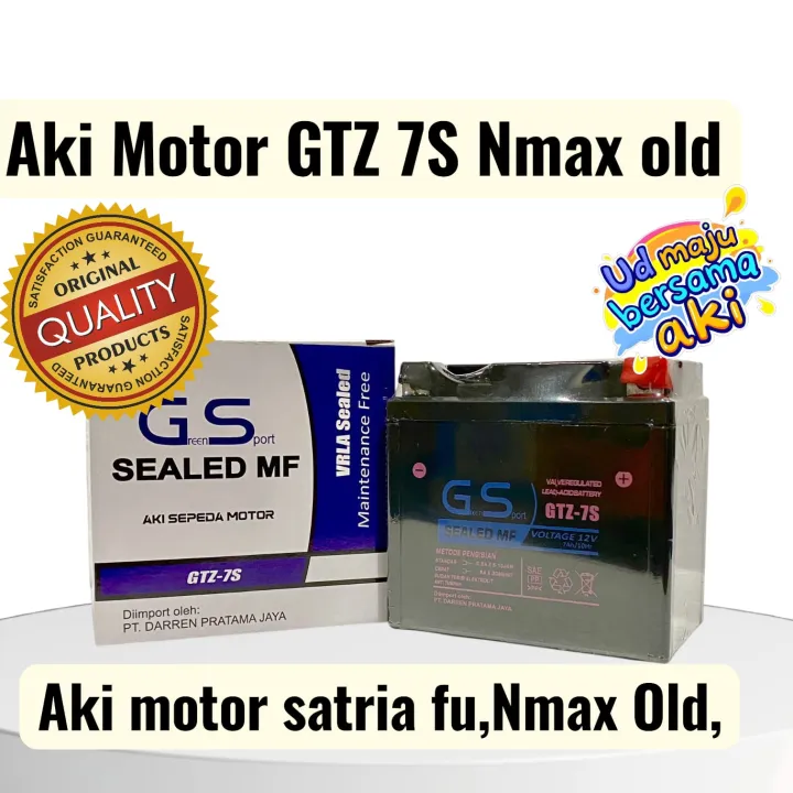 Aki Motor Yamaha N MAX GTZ7S Gs Green sport Aki kering yamaha NMax Aki ...