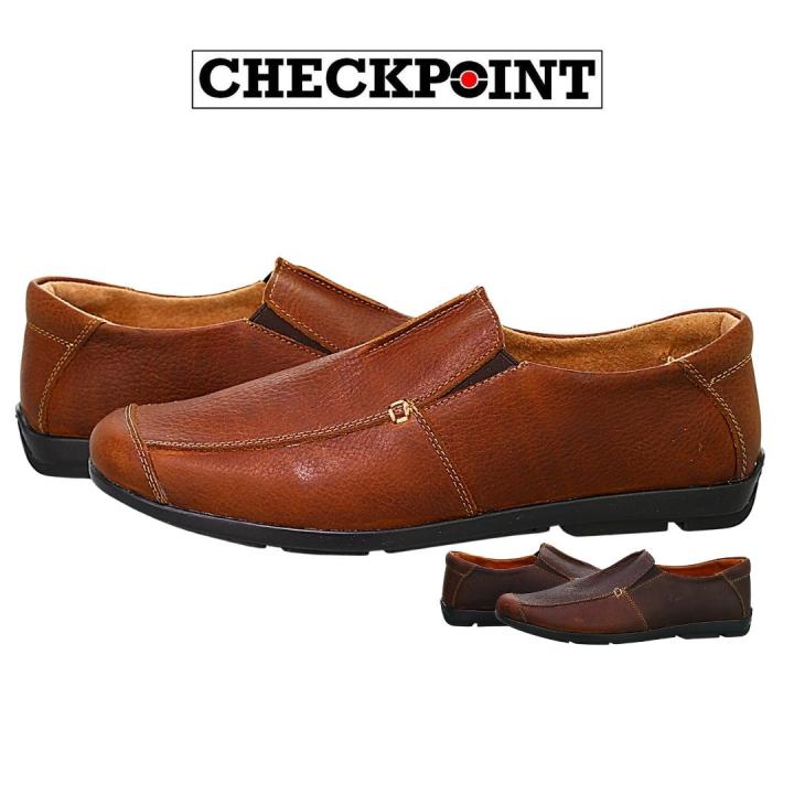 Checkpoint MARIKINA MADE men's DRIVING SHOES brown tan | Julius | Lazada PH