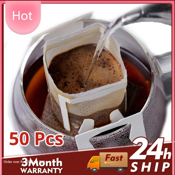 50CS Coffee Paper Filters Hand-Poured Drip White Paper Filter New ...