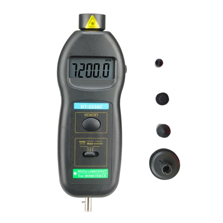 1 Piece DT2236C Speed Detector Meter Laser Tachometer Plastic As Shown ...