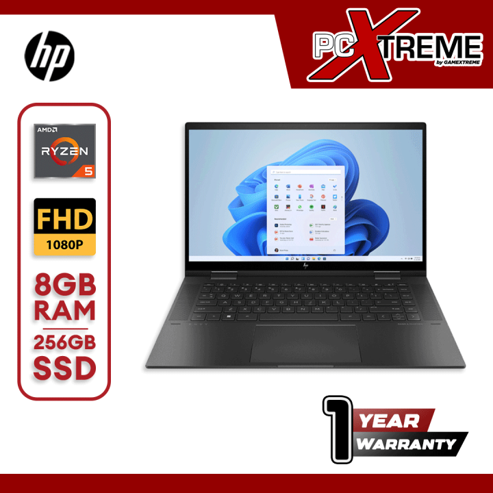 HP ENVY 2-in-1 15.6" Touch-Screen Laptop AMD Ryzen 5 8GB RAM 256GB SSD ...