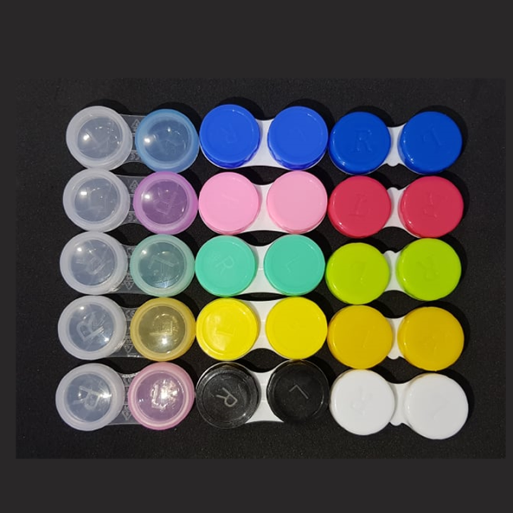 Random Colour Mix Color Contact Lens Case Contact Lenses Casing ...