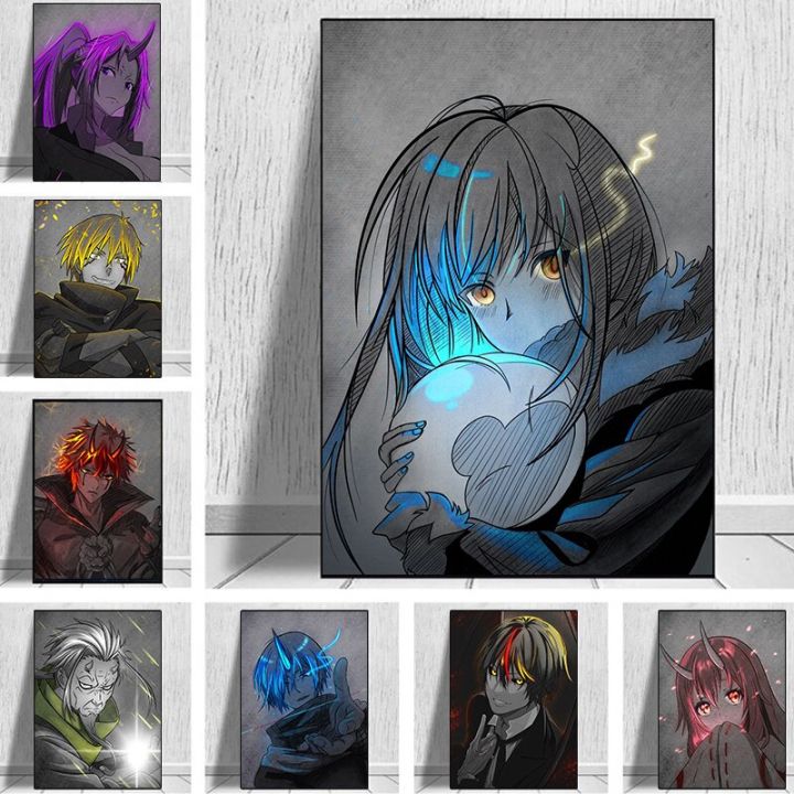 Rimuru Tempest Canvas Painting Comic Print Wall Art Picture for Home ...