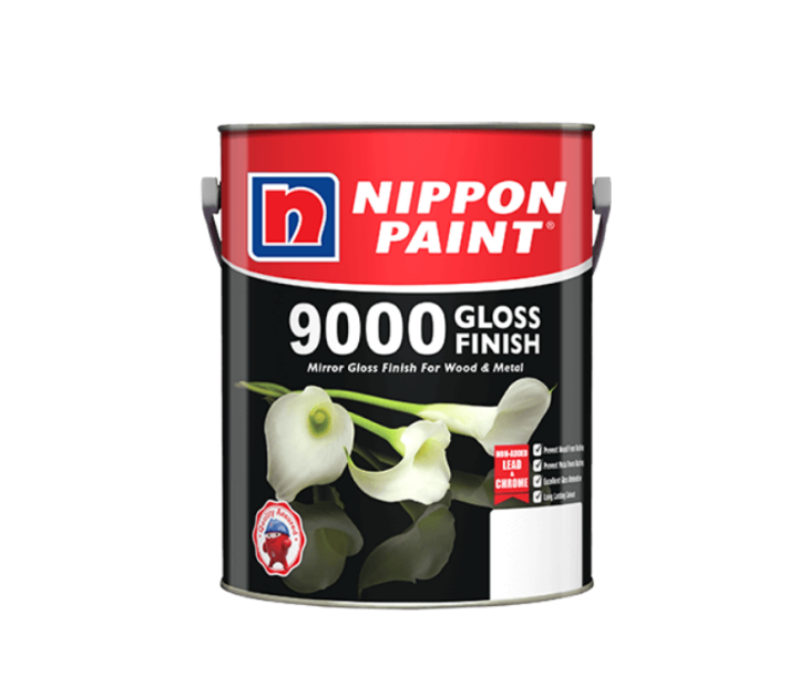 Nippon Paint 9000 Gloss Finish 1L/ 5L (all colour available) | Lazada