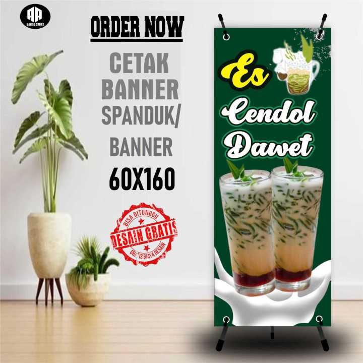 Cetak Banner/Cetak Spanduk Es Cendol Dawet BISA REQUEST | Lazada Indonesia