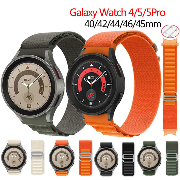 ไนลอน Alpine Loop สำหรับ Samsung Watch 4 5 4 44มม. 40มม. นาฬิกา5 Pro 45 ...