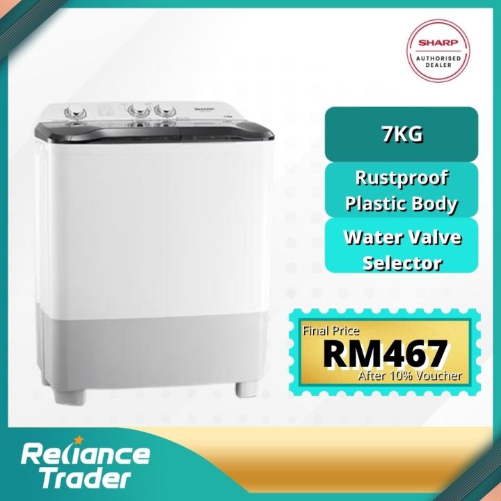 Sharp 7KG Semi-Auto Washing Machine EST7015 | Lazada