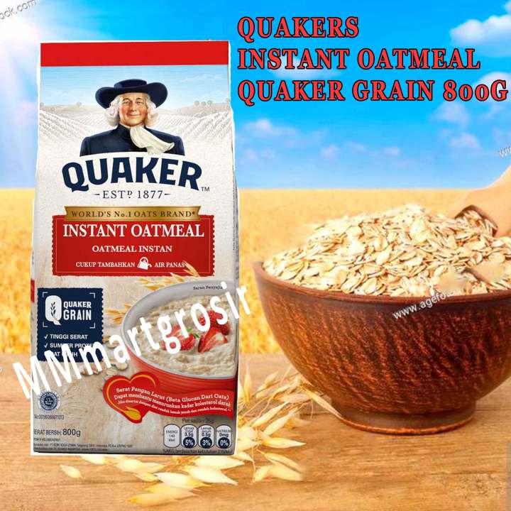 QUAKERS OATS INSTANT/ OATMEAL 800g/ QUAKER GRAIN | Lazada Indonesia