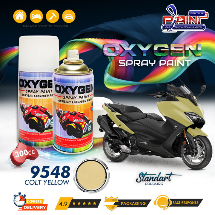 Cat Semprot / Pylox OXYGEN Acrylic Spray Paint - VColt Yellow | Lazada ...