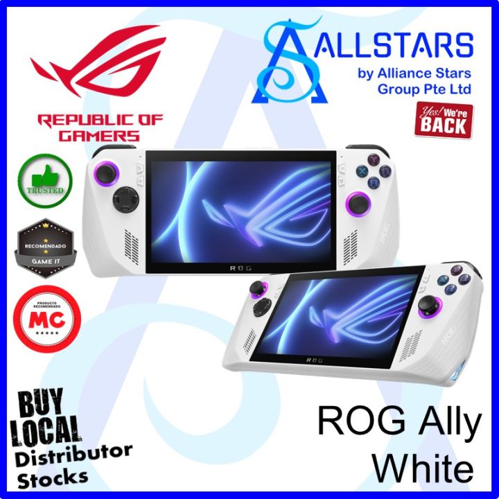 (ALLSTARS : We are Back) Asus ROG Ally, RC71L-NH001W, White, 7" FHD ...