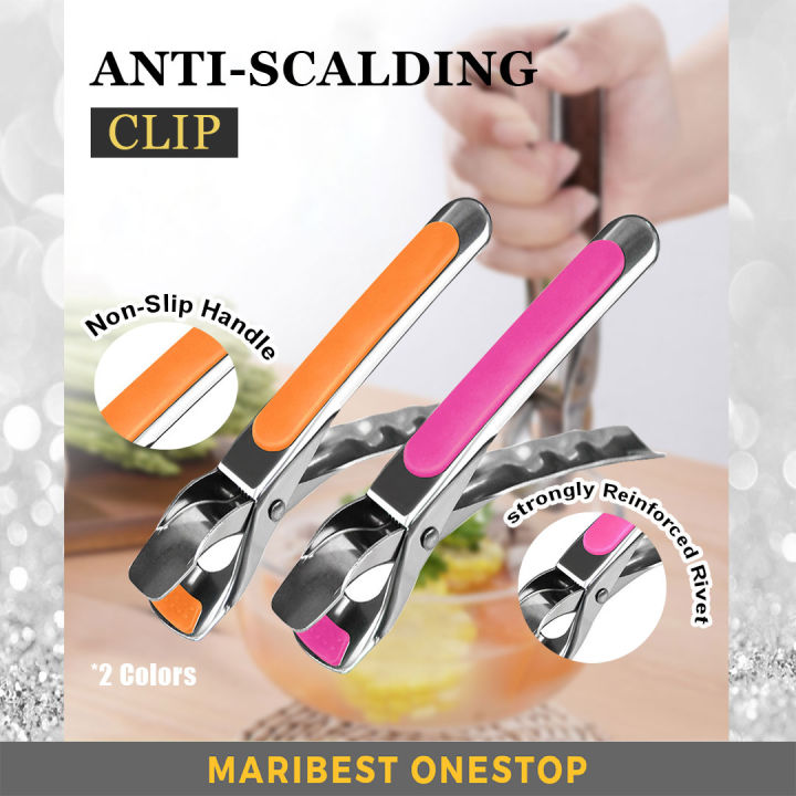 Anti-Scalding Clip Orange Pink Kitchen Tool For Hot Pot Plate Bowl Non ...