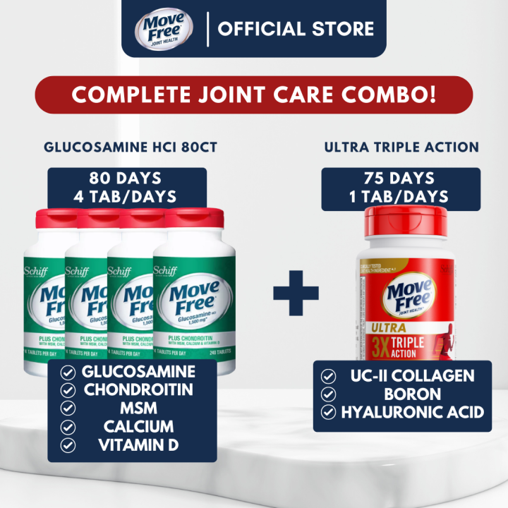 Move Free Complete Joint Care Combo (Glucosamine Plus Chondroitin ...