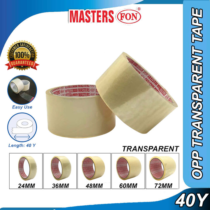 Masters OPP Transparent Tape Premium Quality x 40 Yard 100% Length ...