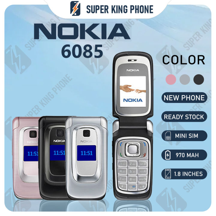 Original Nokia 6085 2G dual screen flip phone Quad Band | Lazada