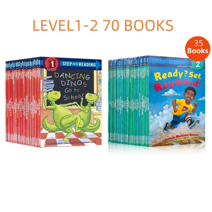 35books/set สินค้าพร้อมส่ง เซตหนังสือนิทานภาษาอังกฤษ Step into Reading ...