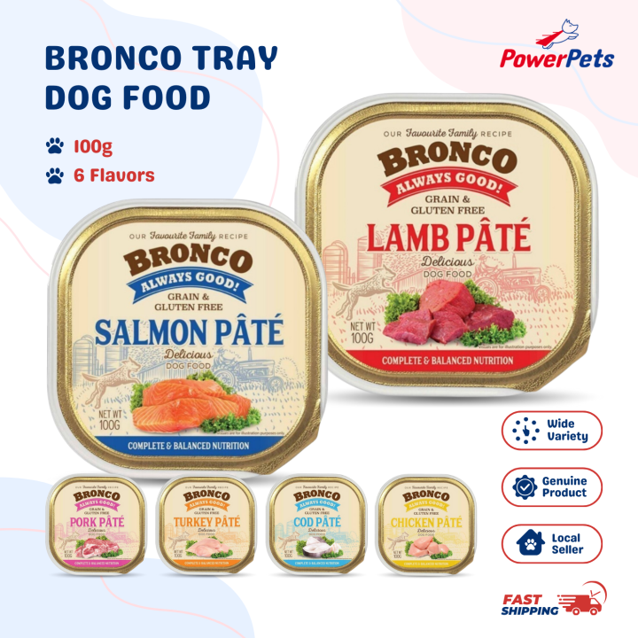 Bronco Tray Dog Food 100g Fresh Premium Quality Rich in Flavors Boosts ...