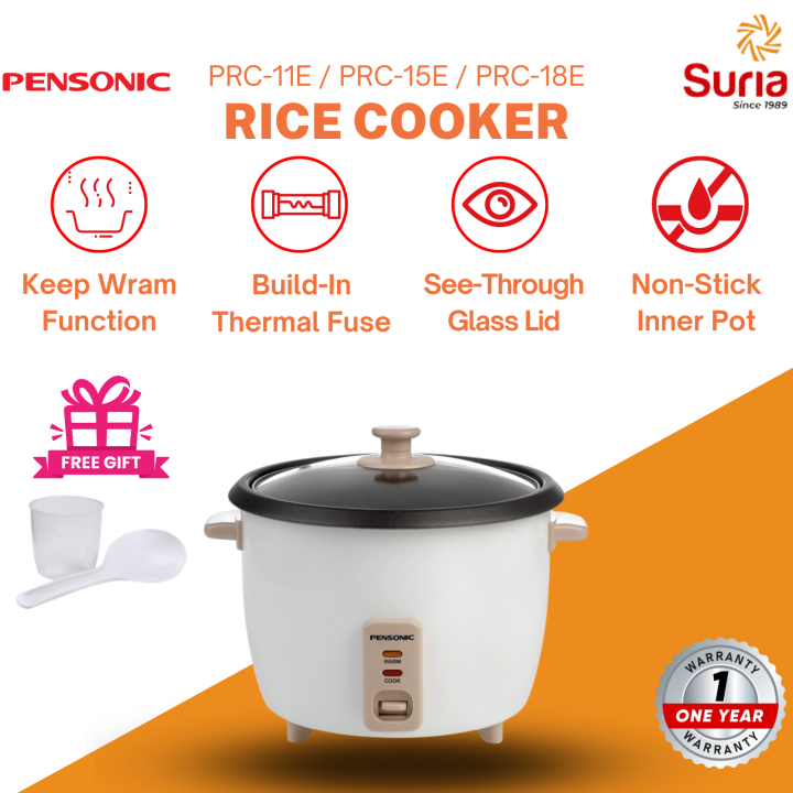 Pensonic Sharp 1.0L 1.5L 1.8L 2.8L Non-Stick Conventional Electric Rice Cooker Periuk Nasi Murah ...