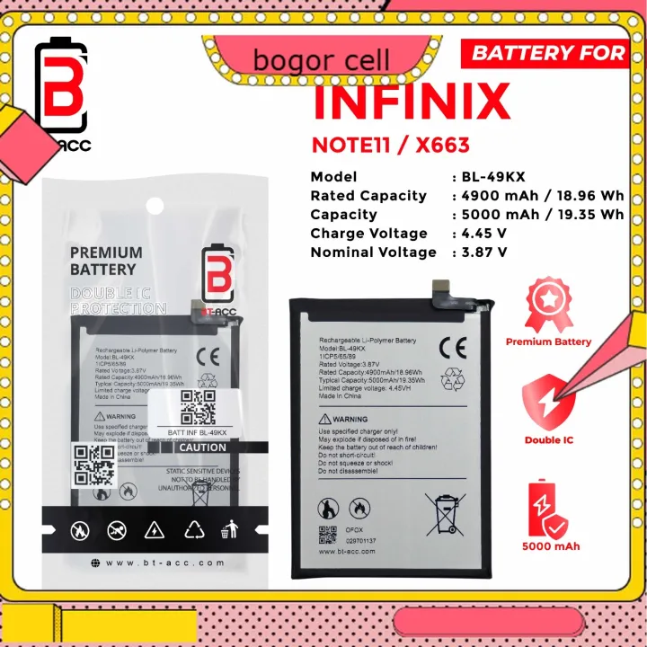 BT ACC Battery Infinix BL-49KX For Infinix X663 / NOTE 11 With 5000mAh ...