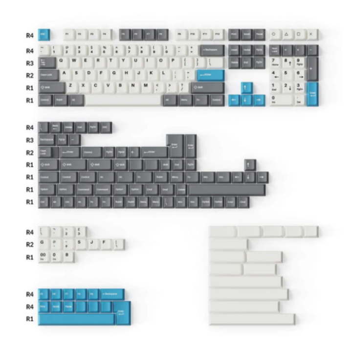 Keychron Cherry Profile Double Shot PBT Full Set Keycaps [8 Color ...