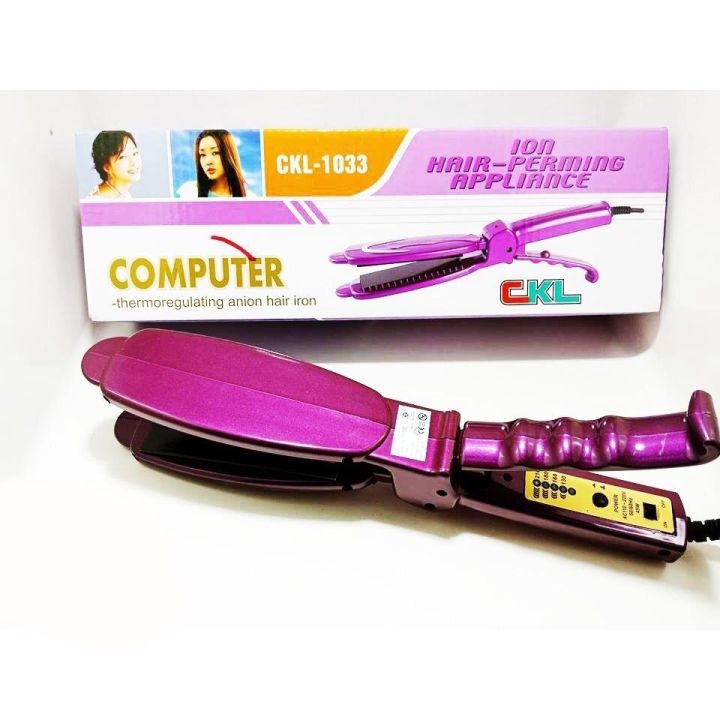 CKL รุ่น 1033 เครื่องหนีบผม หน้าสัมผัสขนาดใหญ่ เครื่องรีดผม ปรับอุณหภูมิได้ 4 ระดับ ดีไซด์สวย ...