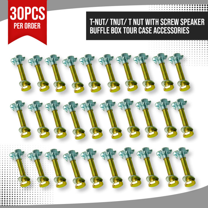 30PCS T-nut/ Tnut/ T nut with Screw Speaker Baffle Box Tour Case ...