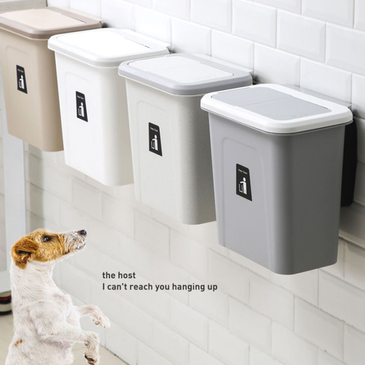 Homen Kitchen Trash Can Sink Suspension Trash Bin With Lid Suspension ...