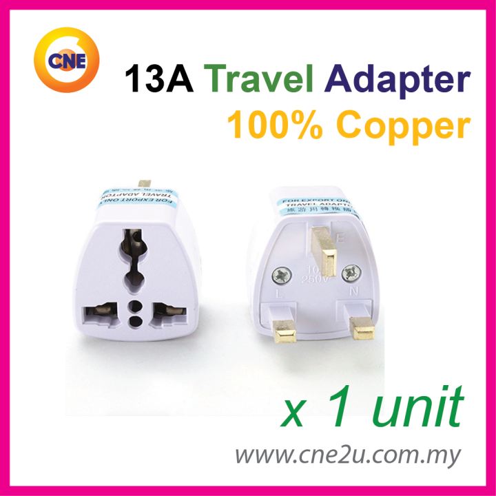 3 Pin Universal Multi Adapter Plug Socket Converter / Travel Adaptor ...