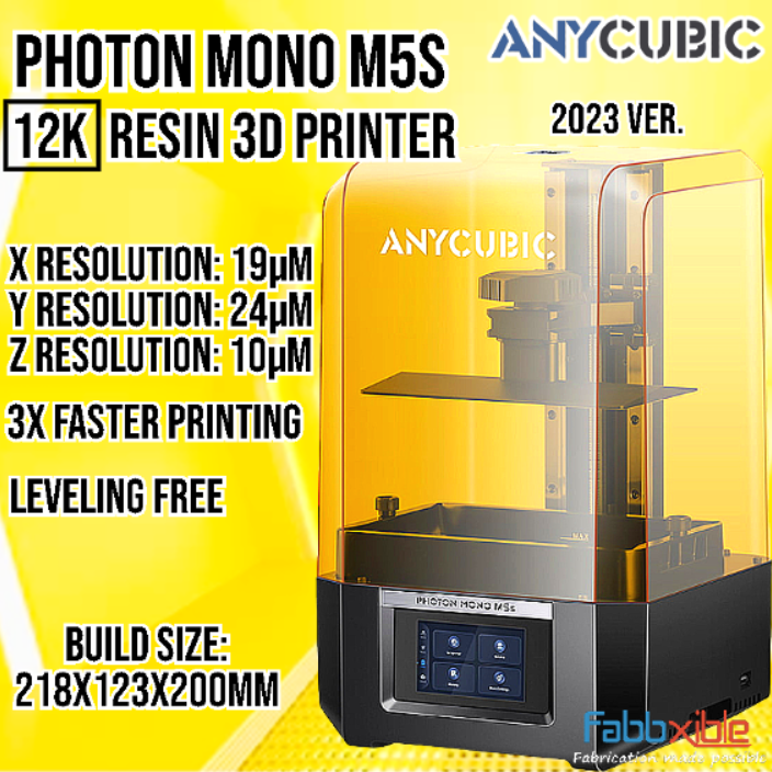 Anycubic Photon Anycubic Photon Mono M5s High Speed 12K Resin 3D ...