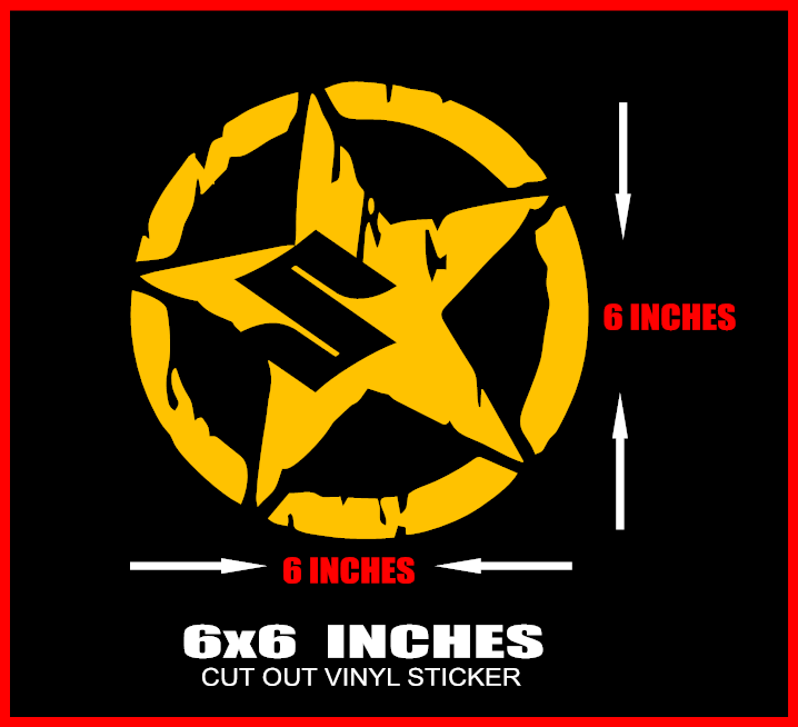 SUZUKI LOGO CUT OUT VINYL STICKER 6X6 INCHES | Lazada PH