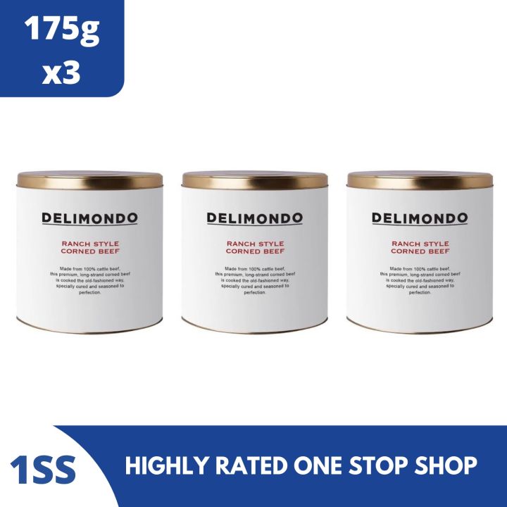 Delimondo Ranch Corned Beef 175g, Set of 3 | Lazada PH