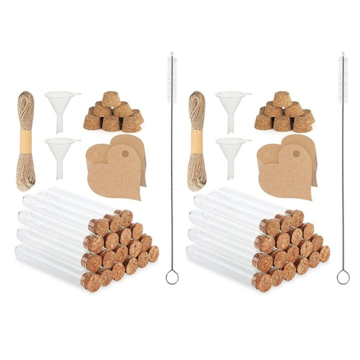 60 Pcs Test Tubes, Test Tubes with Corks Glass Test Tubes 20 X 150mm ...