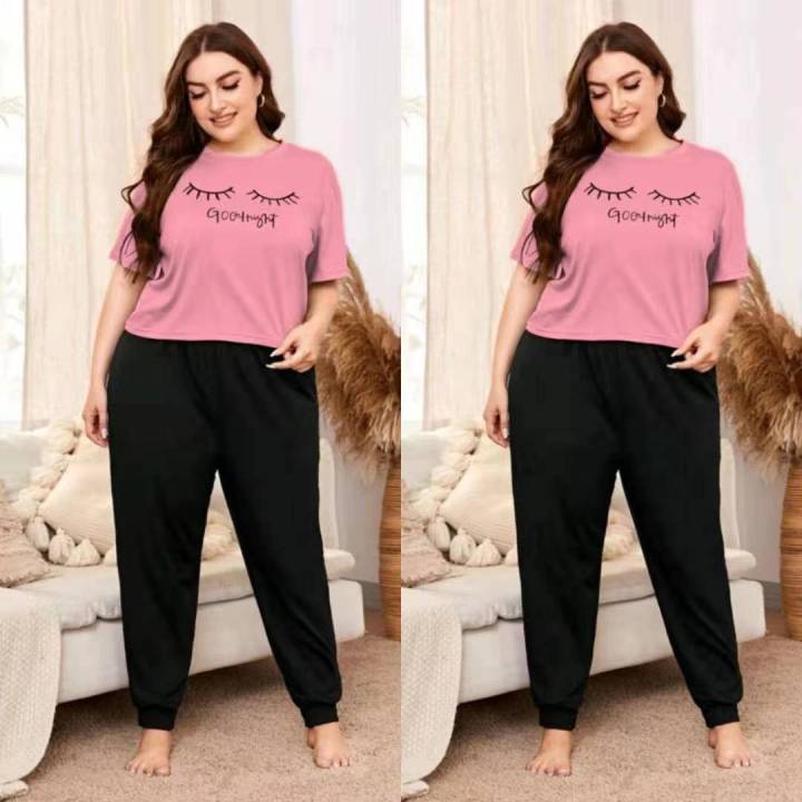 New arrival plus size ootd nightwear/sleepwear pajama terno pants(shirt ...