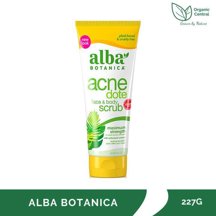 Alba Botanica Acnedote Maximum Strength Face & Body Scrub 227g | Lazada PH