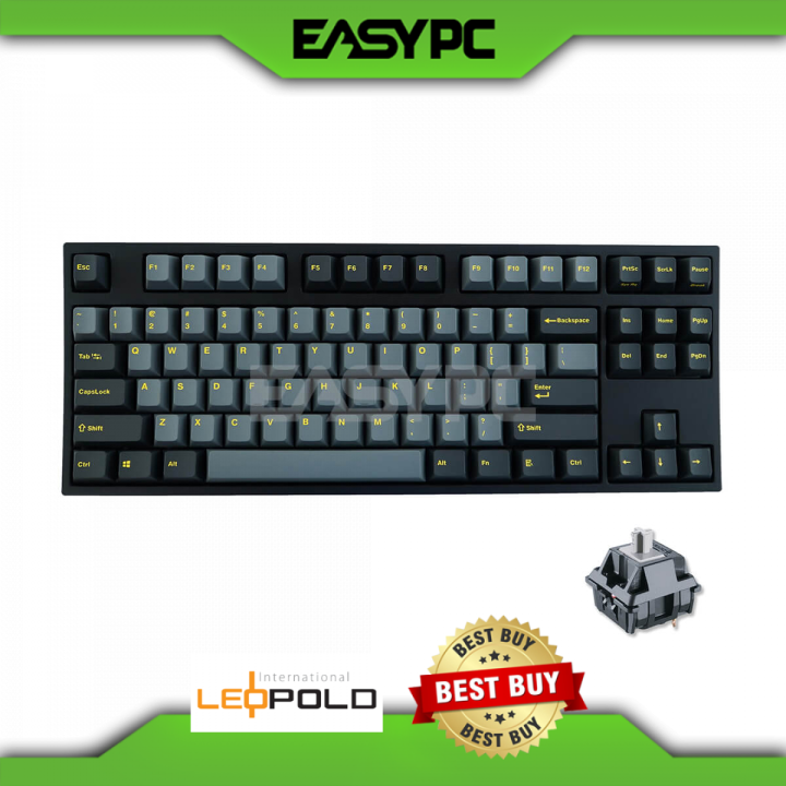 EasyPC | Leopold FC750R PD Ash/Yellow - Cherry Speed Silver, PBT Double ...