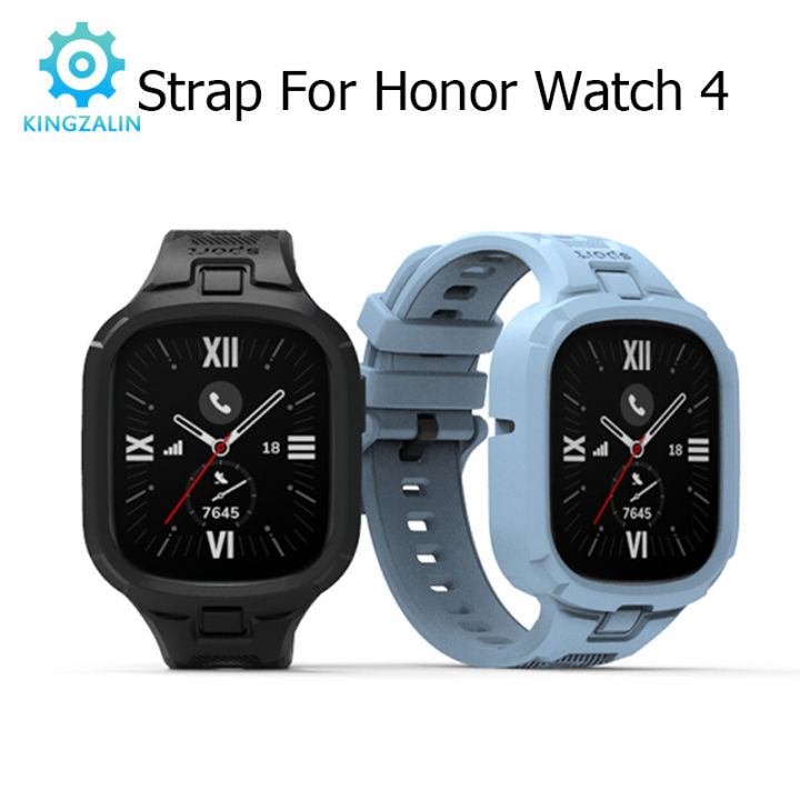 Kingzalin Silicone Strap For Huawei Honor Watch 4 TPU integrated Soft ...
