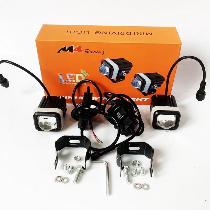 [hcm]Đèn led trợ sáng mini 2 màu MA Racing chính hãng mã M1.0- giá 1 ...