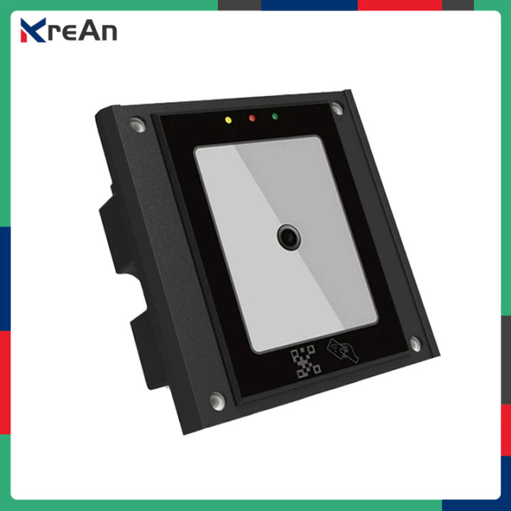 12V RFID Barcode 2D/QR Fixed Mount Scanner Wiegand RS485 USB RS232 Vending Access Control ...