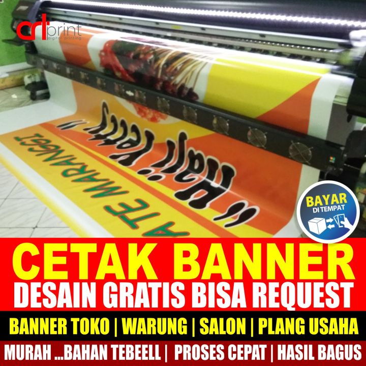 Banner untuk plang jualan / Papan Nama usaha / banner untuk Mie Bakso ...