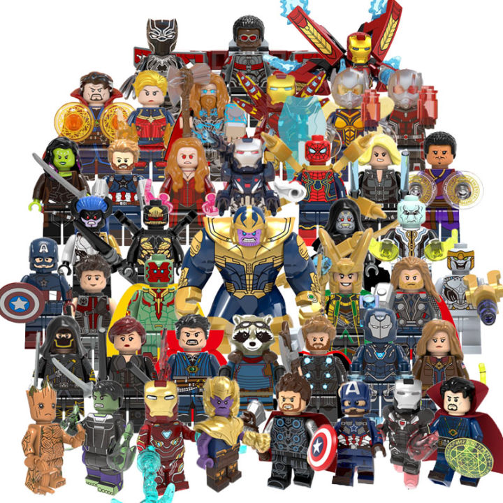 Superhero Building Blocks Toy Theavengers Thor Ironman Spiderman Doctor ...