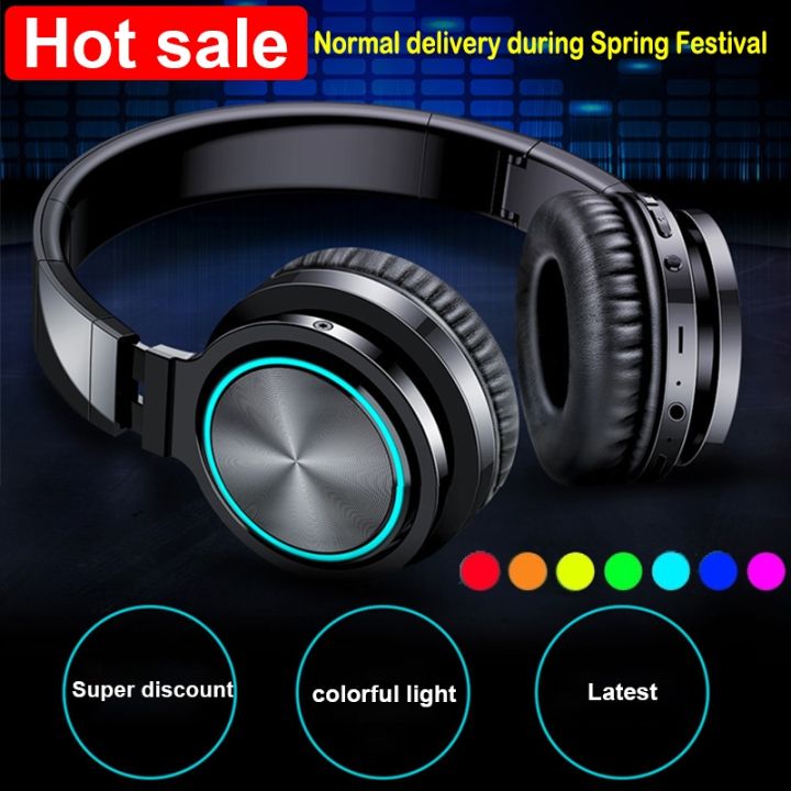 {Hanlin digital] Wireless Headphones Strong Bass Bluetooth-Compatible 5 ...